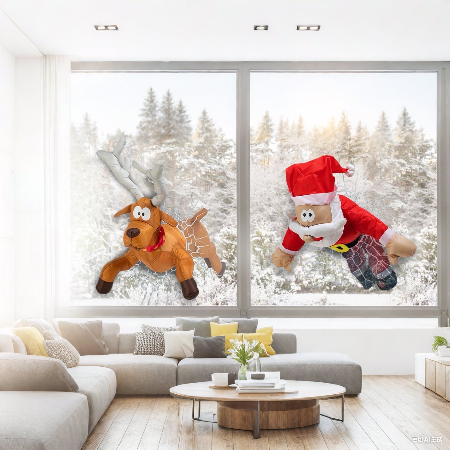 Crashing Reindeer & Santa Set – passagestreet